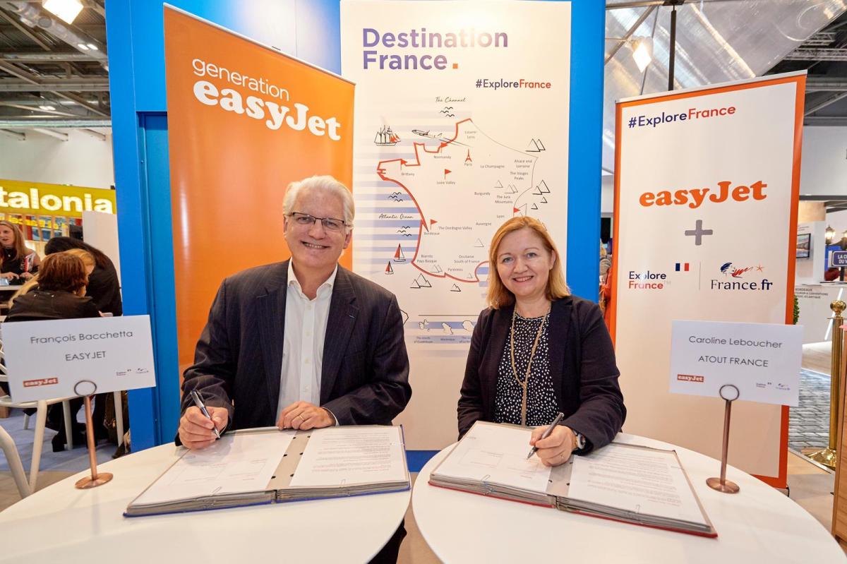 Atout France x easyJet three-year partnership signed at WTM London